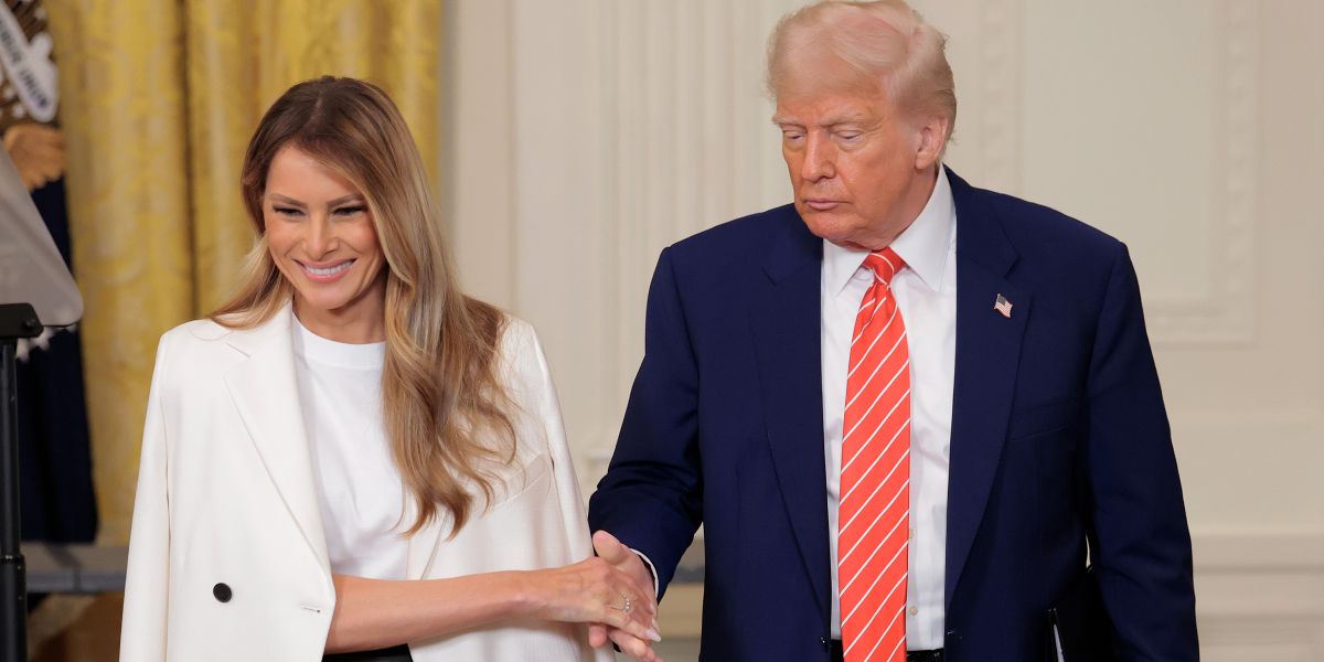 President Donald Trump and First Lady Melania Trump Share a Loving ...