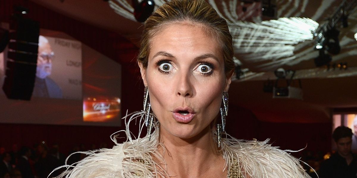 Heidi Klum Turns Heads in Tight-Fitting All-White Look While Promoting ...